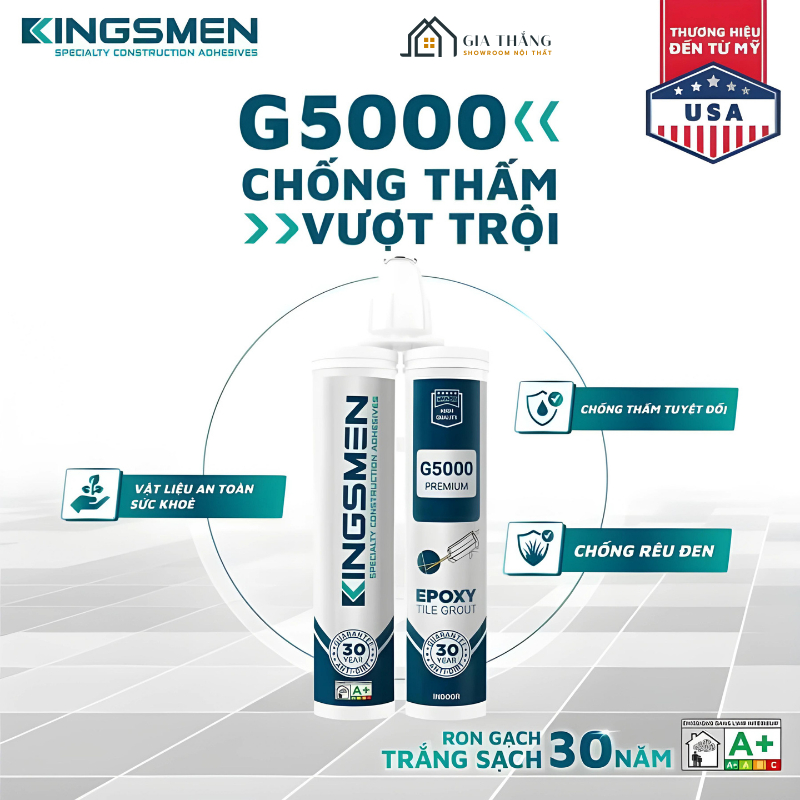 Keo Bắn Ron Gạch Kingsmen G5000 Chống Thấm Và Bám Bẩn | Shopee Việt Nam