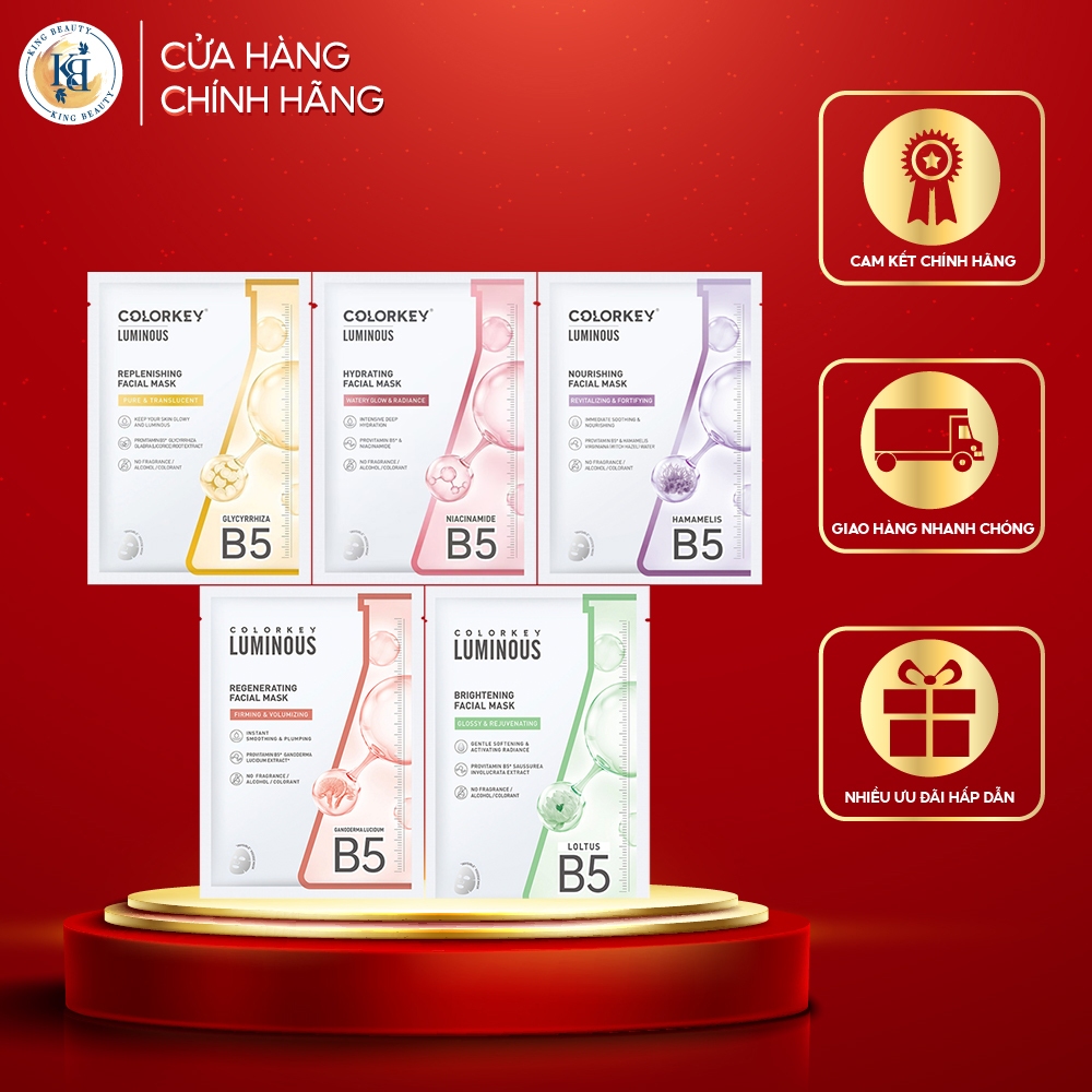 Mặt Nạ Giấy Cấp Ẩm Colorkey Luminous Vitamin B5 Facial Mask 25ml ...