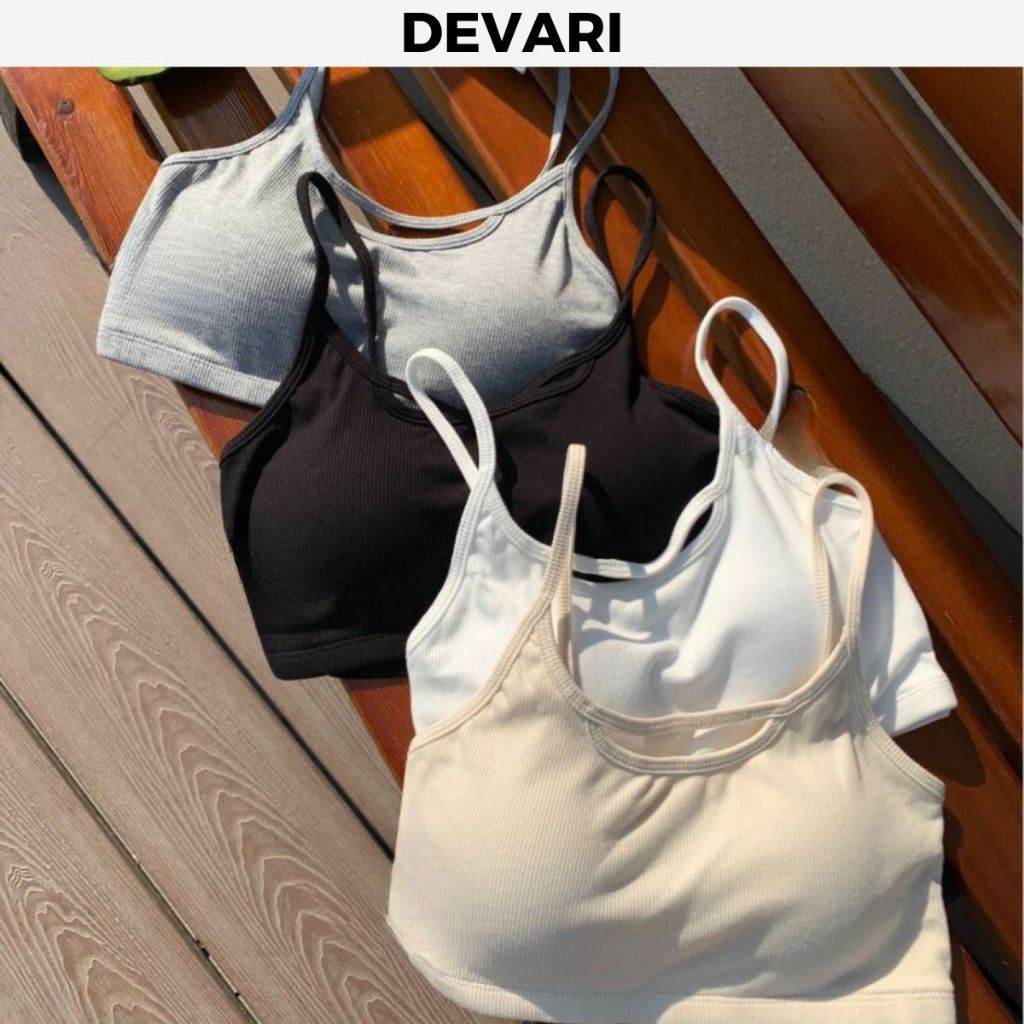 Áo bra nữ không gọng hai dây đệm mút mềm nâng ngực vừa phong cách trẻ ...