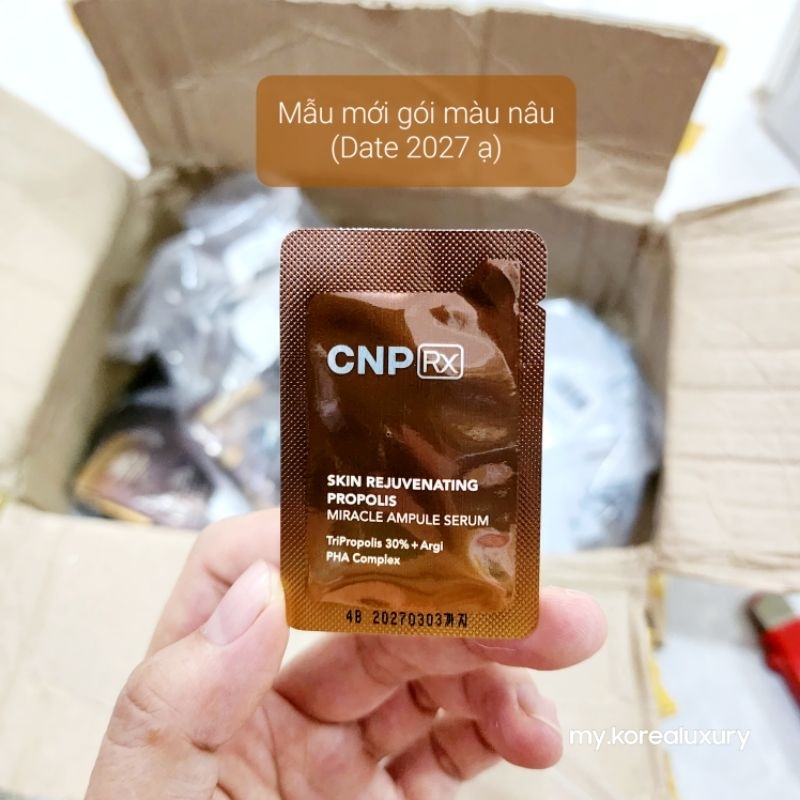 [Mẫu mới] Gói tinh chất keo ong CNP Rx Skin Rejuvenating Propolis Miracle Ampule Serum | Shopee ...