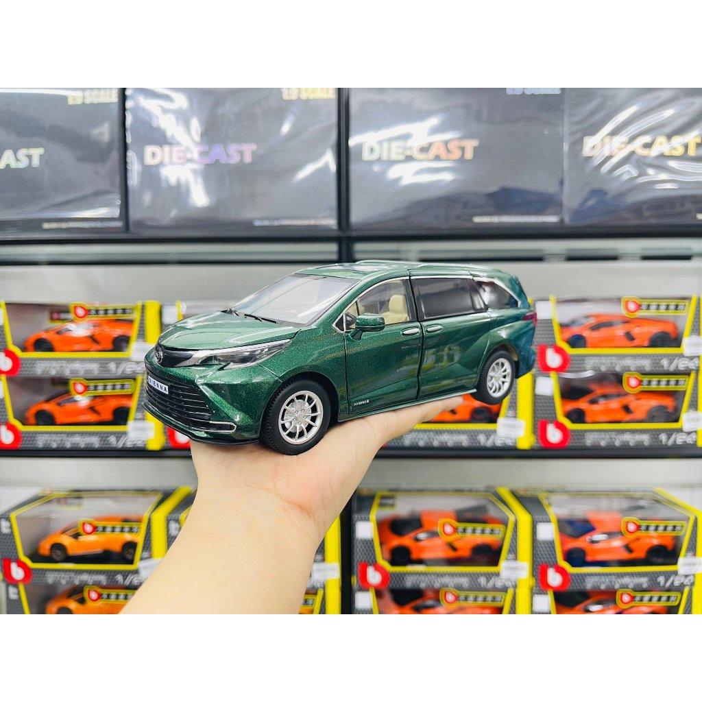 Mô hình xe Toyota Sienna Mpv 1:24 Hengteng Model OT416 | Shopee Việt Nam