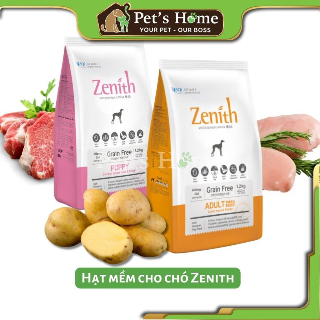 Hạt Zenith [3kg] Thức ăn hạt mềm cho chó hỗ trợ da lông, dị ứng nhiều ...