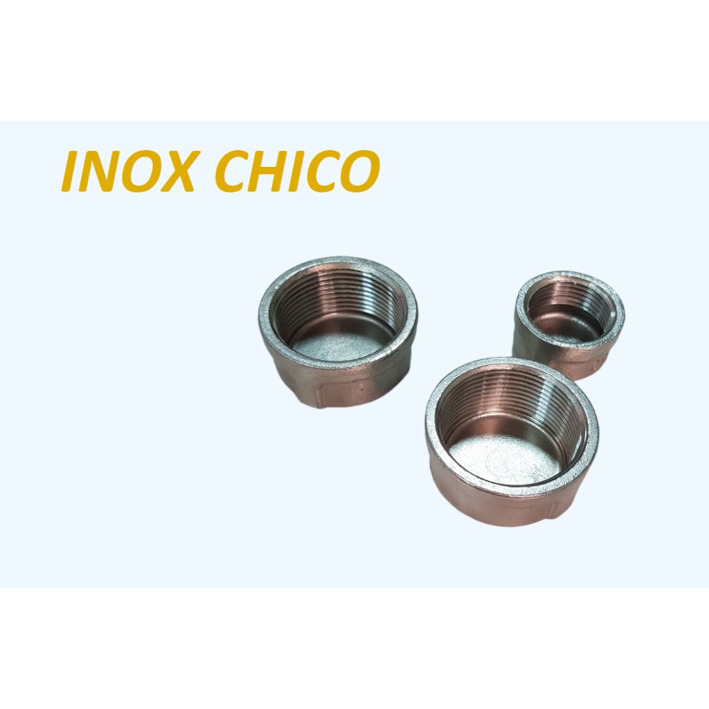 Nắp bít ren trong inox 304 DN10-DN50,nút bịt ren trong Round cap stainless steel | Shopee Việt Nam