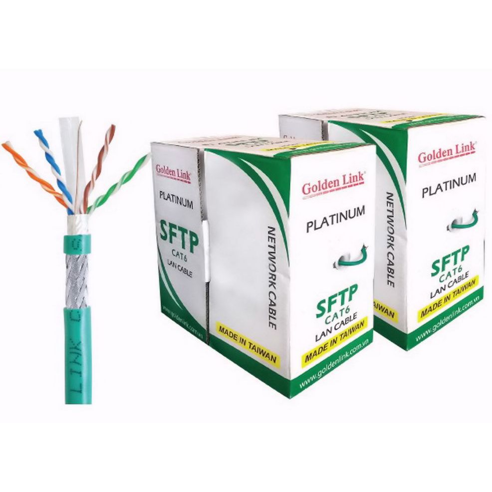DÂY CÁP MẠNG GOLDEN LINK SFTP CAT6 PLATINUM TAIWAN 305M/CUỘN | Shopee Việt Nam