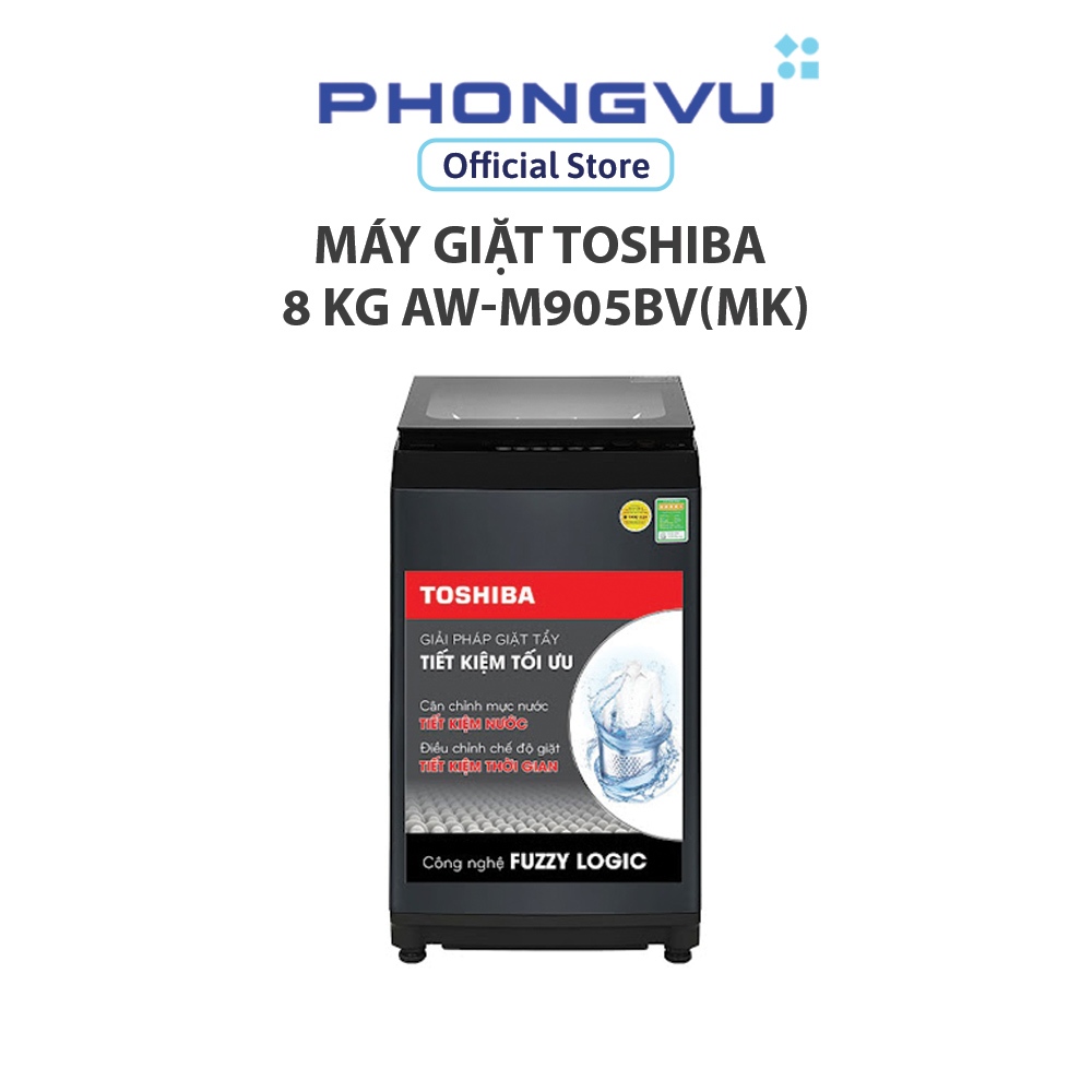 [Shopee - Lắp đặt 0Đ HN HCM] Máy giặt Toshiba 8 kg AW-M905BV(MK) - Bảo ...