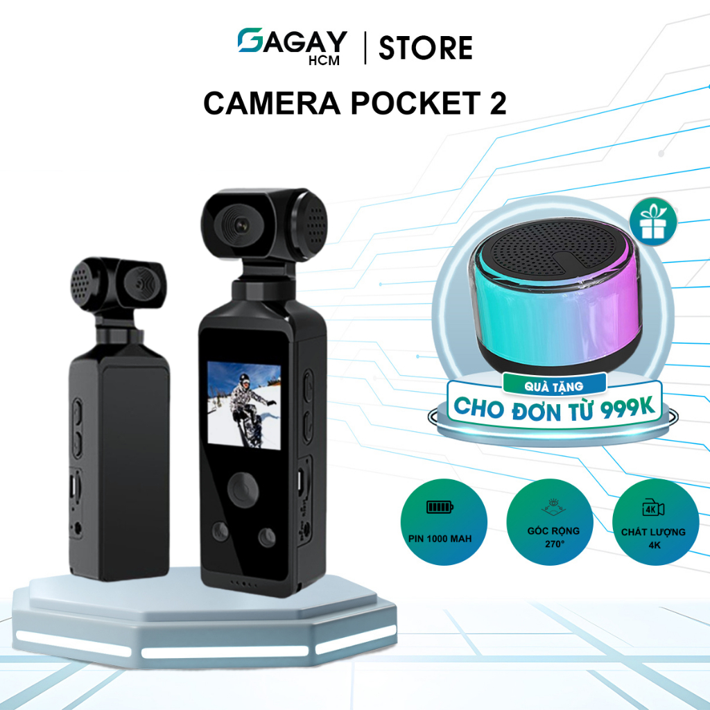 Camera GOPRO POCKET 2 máy quay phim cầm tay mini, ống kính xoay 270 độ ...