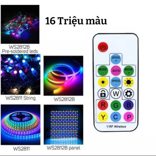 BỘ ĐIỀU KHIỂN LED FULL MÀU RGBW, ARGB, WS2812B, WS2811, UCS1903 ...