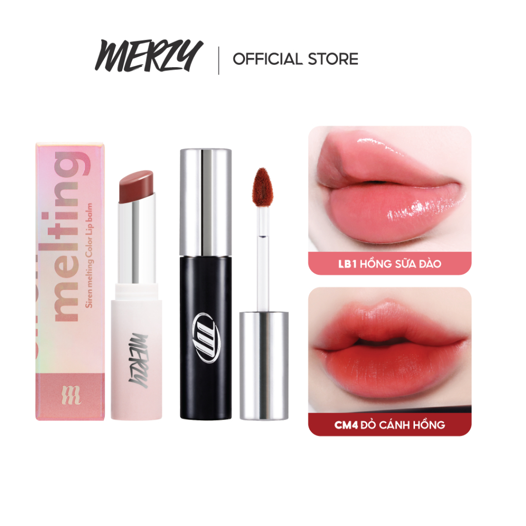 Combo Son Dưỡng Merzy Siren Melting Color Lipbalm 3g + Son Merzy Cyber ...