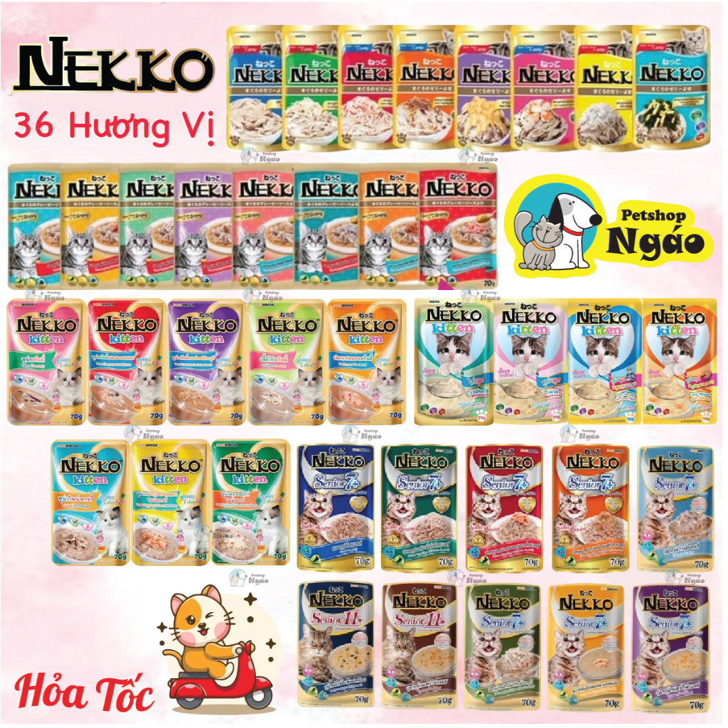 Pate Nekko Thái 70g - Pate cho mèo nội địa Thái Lan __ Nekko Gói Lẻ ...