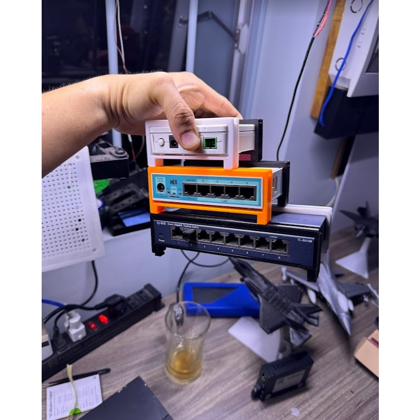 Tiny Rack - Tủ rack mini cho thiết bị mạng, thiết kế dạng module lắp ráp in 3d chất lượng cao ...