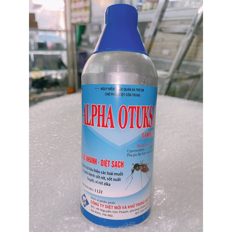 Thuốc diệt muỗi, côn trùng chai nhôm Map- Alpha otuksa 100ec chai 1 lít ...