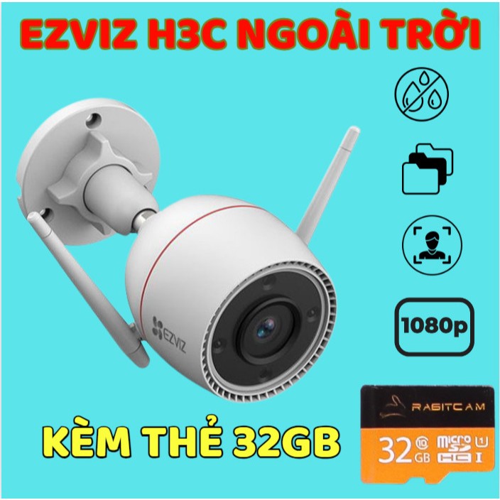 Camera Ezviz ngoài trời H3C 5MP FULL COLOR , chống nước, ghi âm khu vực ...