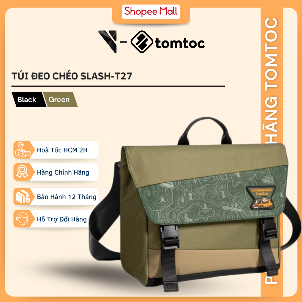 Túi đeo chéo Tomtoc (Usa) Slash-T27 Shoulder Bag rộng rãi bảo mật tốt ...
