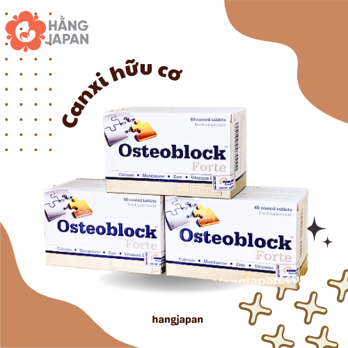 Canxi hữu cơ Osteoblock Forte bổ sung canxi, giúp xương chắc khỏe - Hộp ...