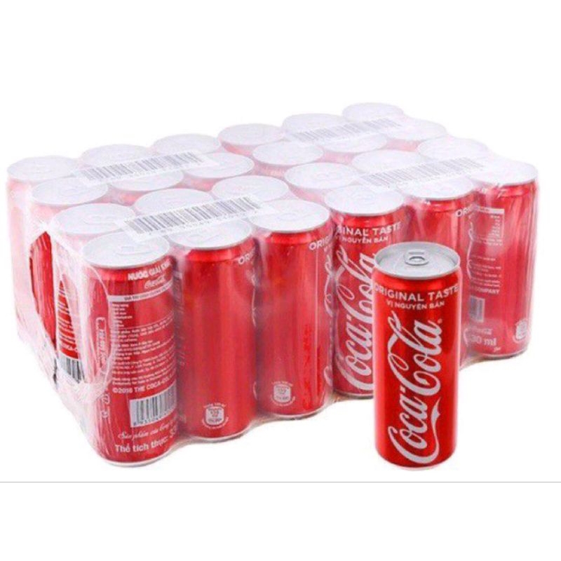 THÙNG 24 LON NƯỚC NGỌT CÓ GA COCA COLA | Shopee Việt Nam