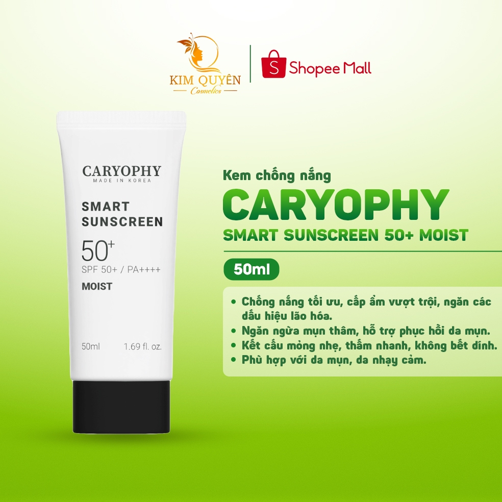 Kem Chống Nắng CARYOPHY Smart Sunscreen Tone Up SPF 50+/ PA+++ | Shopee ...