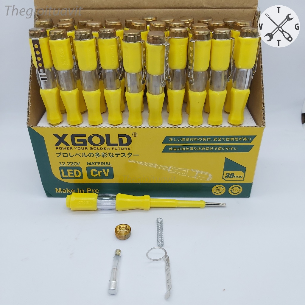 Bút thử điện chính hãng XGOLD 100V-500V | Shopee Việt Nam