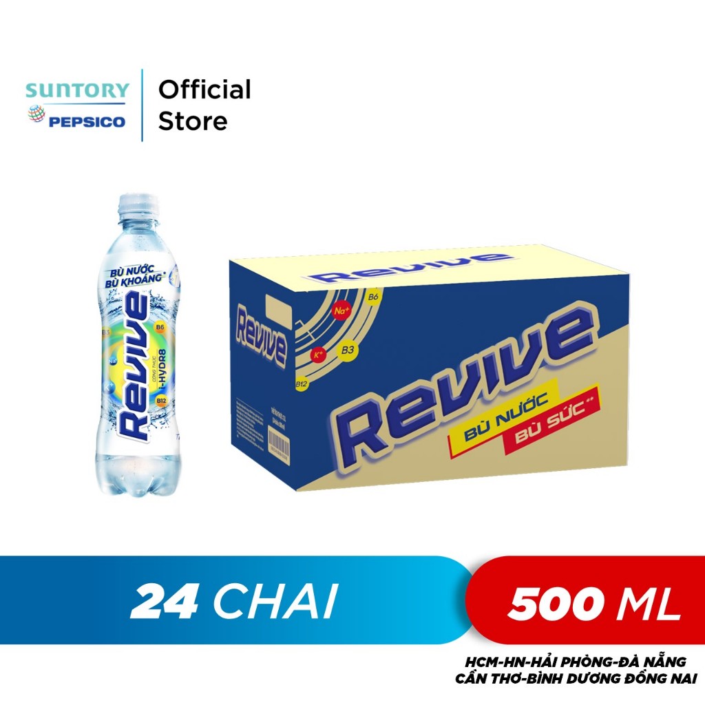 Thùng 24 Chai Nước Giải Khát Revive (500ml/chai) | Shopee Việt Nam