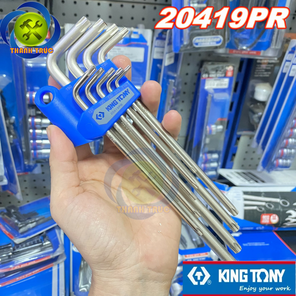 Bộ lục giác sao có lỗ Kingtony 20419PR 9 cây T10-T50 | Shopee Việt Nam