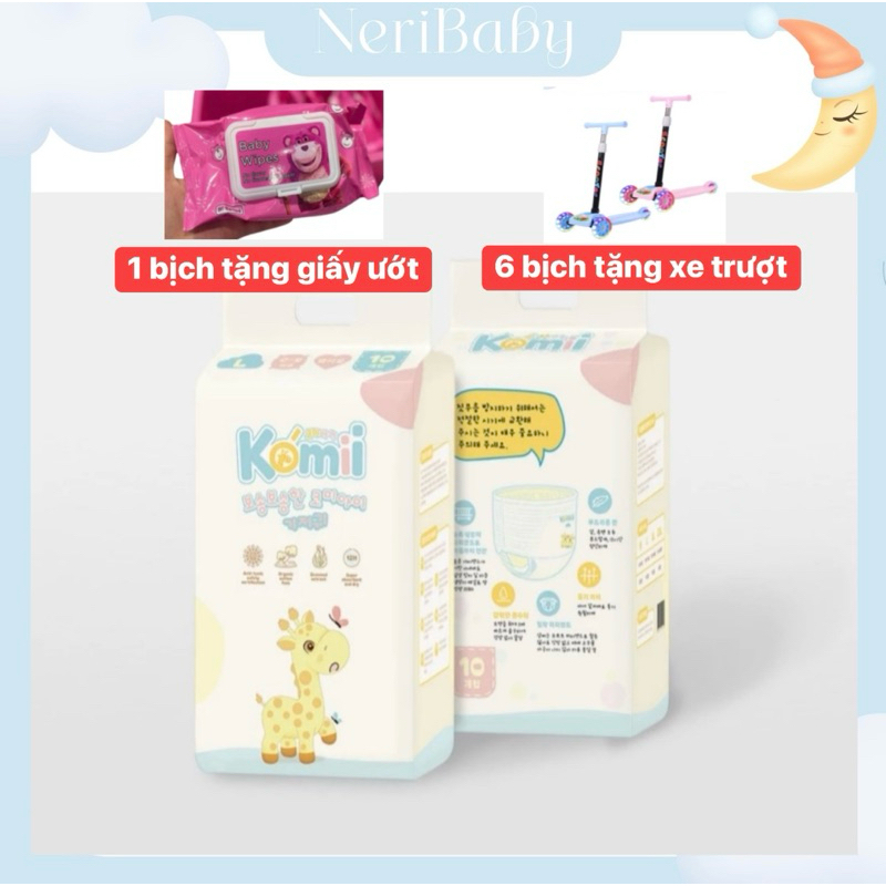 Bỉm Komii Hàn Quốc size NB46 S42 M38 L32 XL30 XXL28 đủ size | Shopee ...