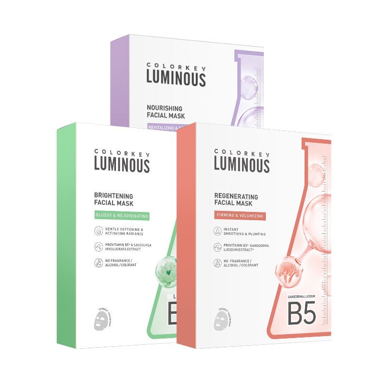 Combo 3 Hộp 3 Màu Mặt Nạ Giấy COLORKEY LUMINOUS Vitamin B5 Giúp Cấp Ẩm ...