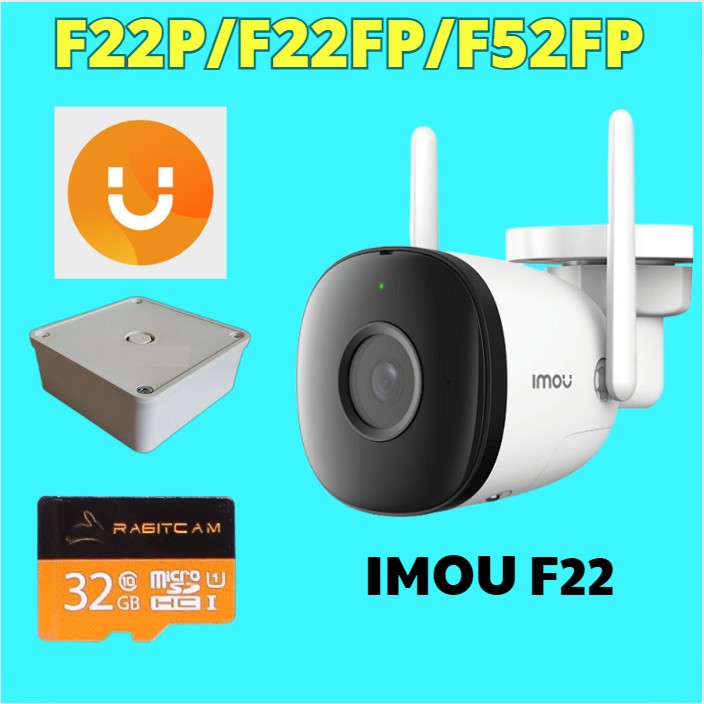 Camera IMOU ngoài trời Bullet F22P F32FP F52EP 5MP Full HD - Tích Hợp Mic Thu Âm - Chống nước ...