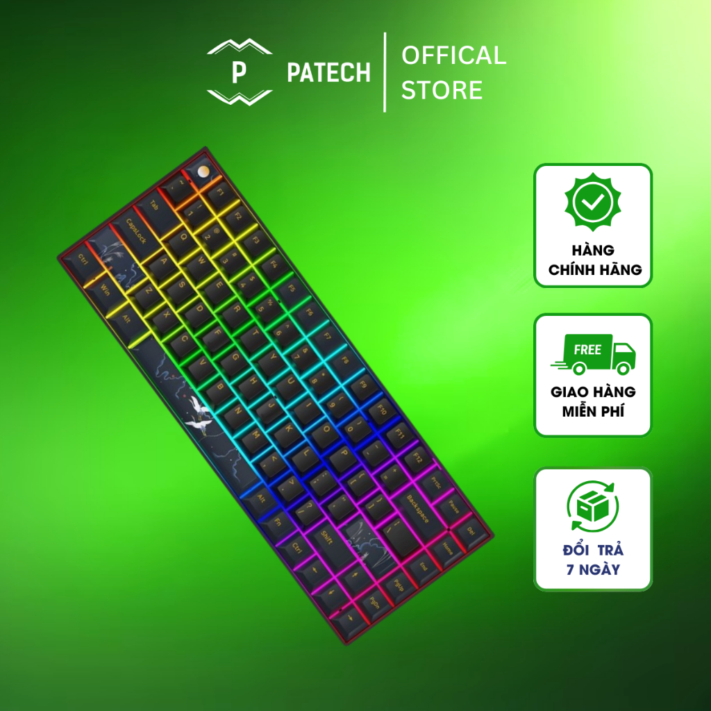 BÀN PHÍM CƠ KHÔNG DÂY NEWMEN GM840 PRO - GATERON PRO YELLOW AXIS - (USB ...