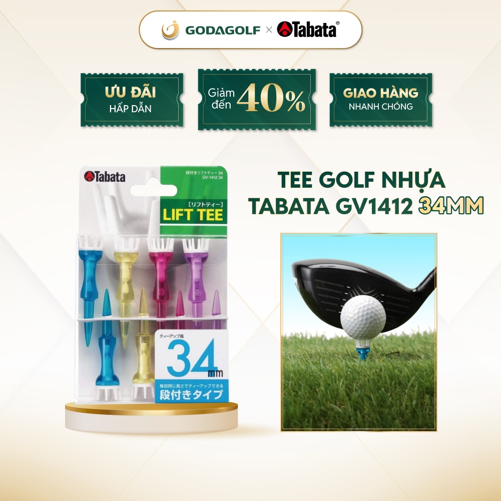 Tee Golf Nhựa Cao Cấp Tabata ,Chân Đỡ Phát Bóng Chính Hãng Nhật Bản Cao Cấp | 34mm 40mm 48mm ...
