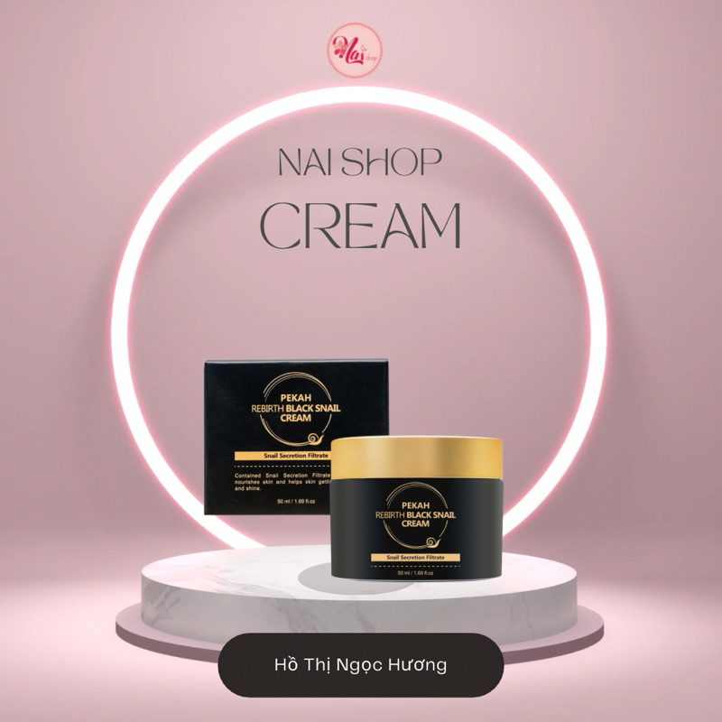 Kem dưỡng ốc sên PEKAH -PEKAH Rebirth Black Snail Cream - (Hộp) 50ml ...