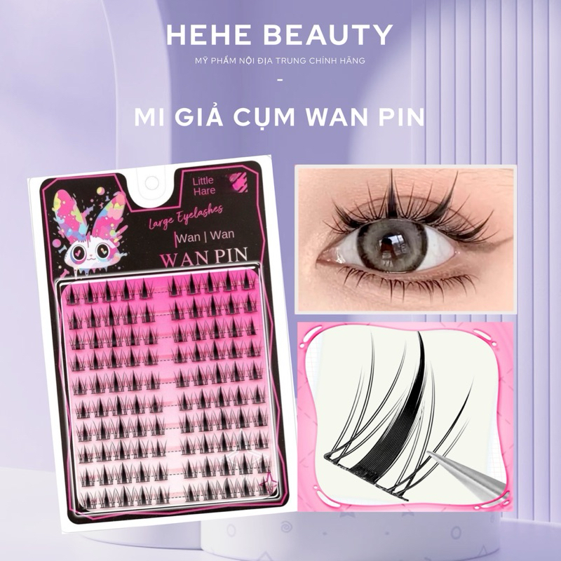 WAN PIN - Mi giả Anime tách cụm Wanpin, mi thỏ katun dễ thương | Shopee ...
