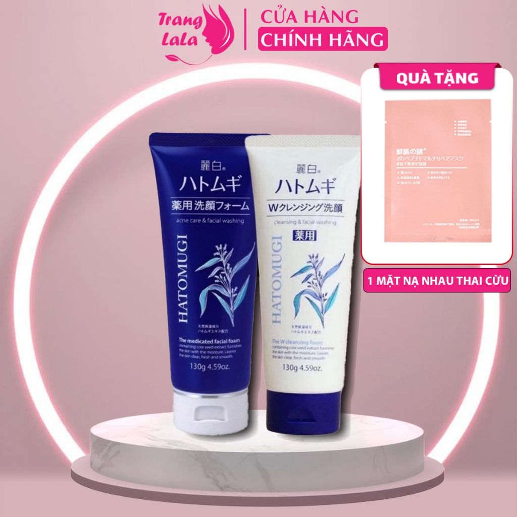 Sữa rửa mặt Hatomugi Cleansing Facial Foam chiết xuất ý dĩ dưỡng ẩm ...