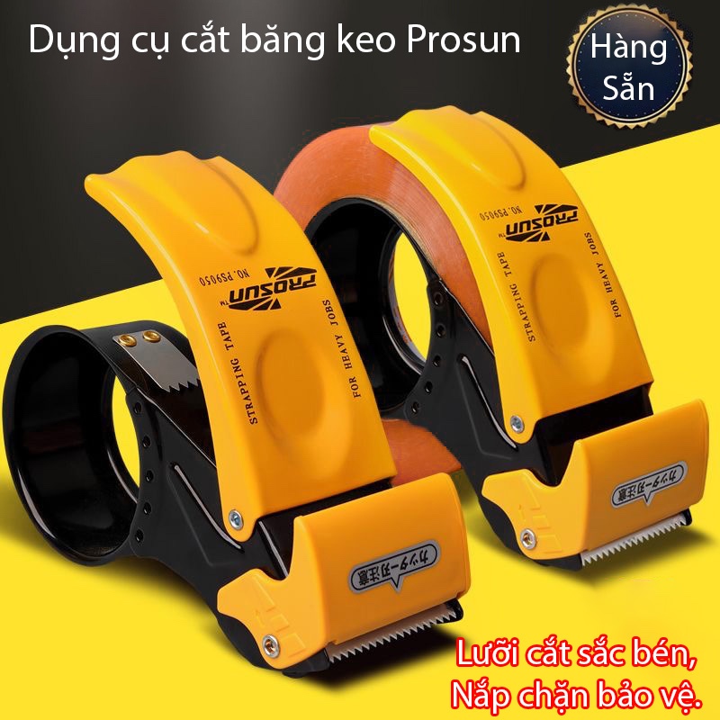 Hàng Sẵn - Bộ Dụng Cụ Cắt Băng keo dầy dặn cao cấp ProSun Nhật Bản, Có Cán Tay cầm,lưỡi cắt sắc ...