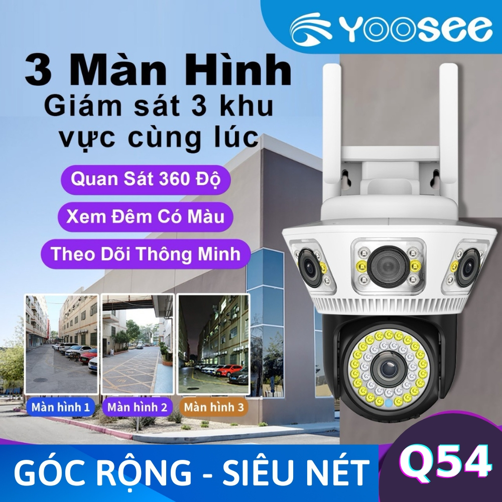 Camera Yoosee 2 Mắt Giám Sát Ngoài Trời Xoay 360 độ Xem Đêm Có Màu ...