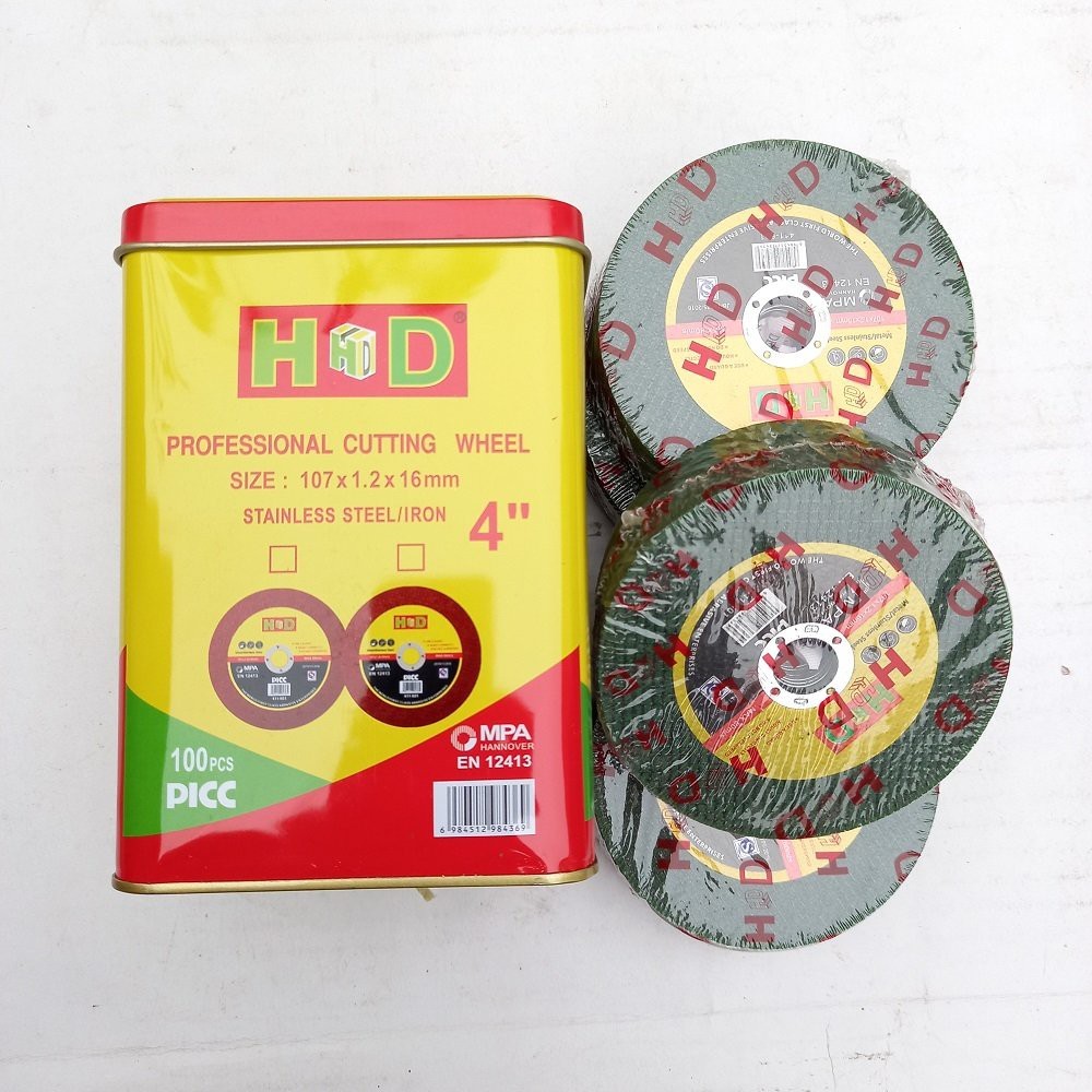 Đá cắt sắt 100 HD, đá cắt inox HD, đá cắt kim loại HD loại 4 inch 100mm ...