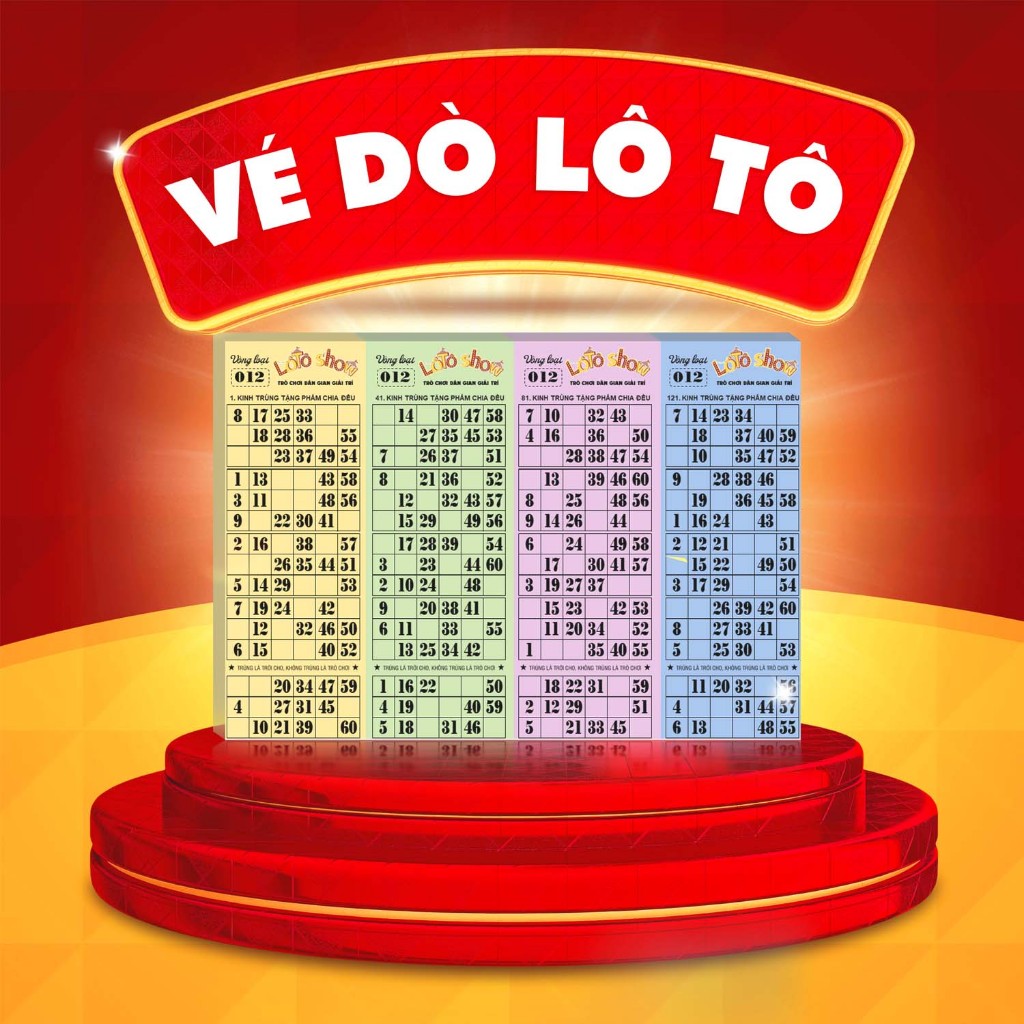 Vé Dò Lô Tô (Loto) Loại 60 Số - 160 tờ vé | Shopee Việt Nam