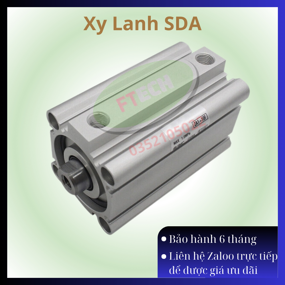 Xi Lanh Khí Nén Airtac SDA16/20/25/32/40/50/63-5/10/15/20/25/30/35/40/50/75/100 (Không Nam Châm ...