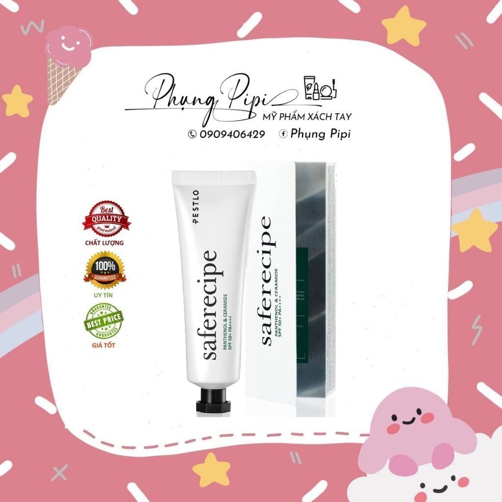 Kem chống nắng vật lí Pestlo Safe Recipe Sun Essence SPF50+ PA ...