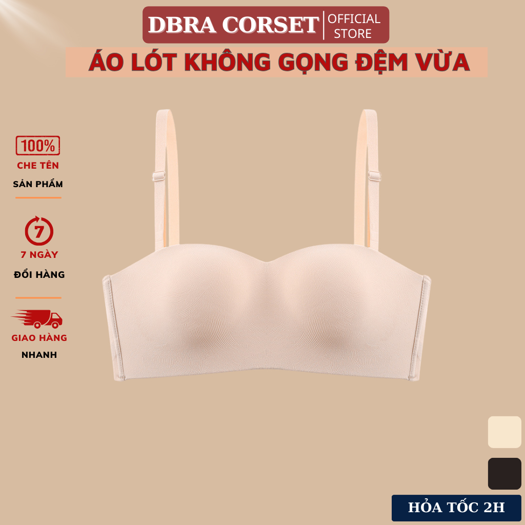 Áo Cúp Ngực Không Gọng Đệm Vừa 1,5cm Dáng Quây Áo Bra Nâng Đẩy Ngực ...