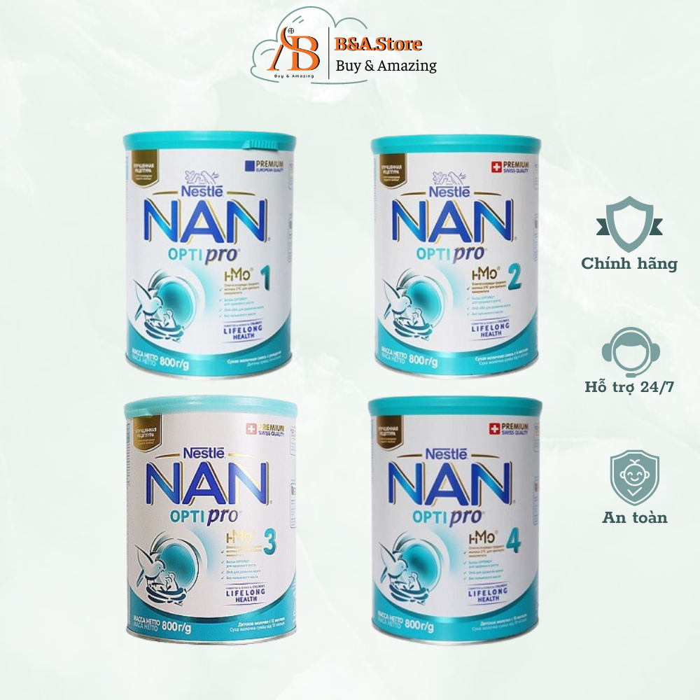 NAN - Sữa công thức NAN Nga Số 1,2,3,4 lon (800g) | Shopee Việt Nam