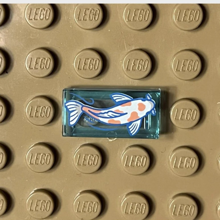 Đồ Chơi Lắp Ráp Tile 1 x 2 with White with Coral Spots Pattern | Shopee ...