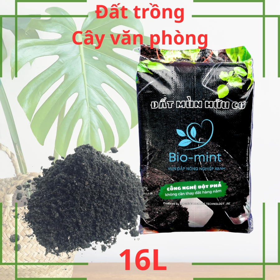Đất mùn hữu cơ Bio-mint | đất trồng rau | Đất trồng hoa cây cảnh | Đất ...