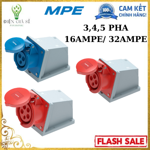 Ỏ Cắm Gắn Nổi(MPN2-113) 3,4,5 Pha 240V-380V 16A Và 32A, Chính Hãng MPE ...