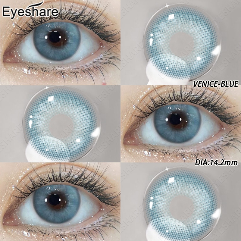 1 cặp/2 cái Kính áp tròng Eyeshare VENICE lens Xám/Xanh/Nâu mẫu thời ...