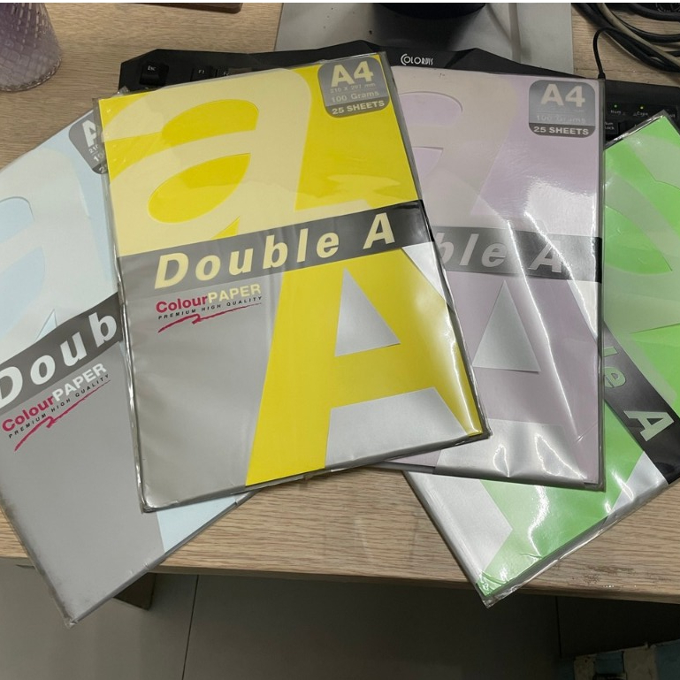 GIẤY MÀU 100GSM DOUBLE | Shopee Việt Nam