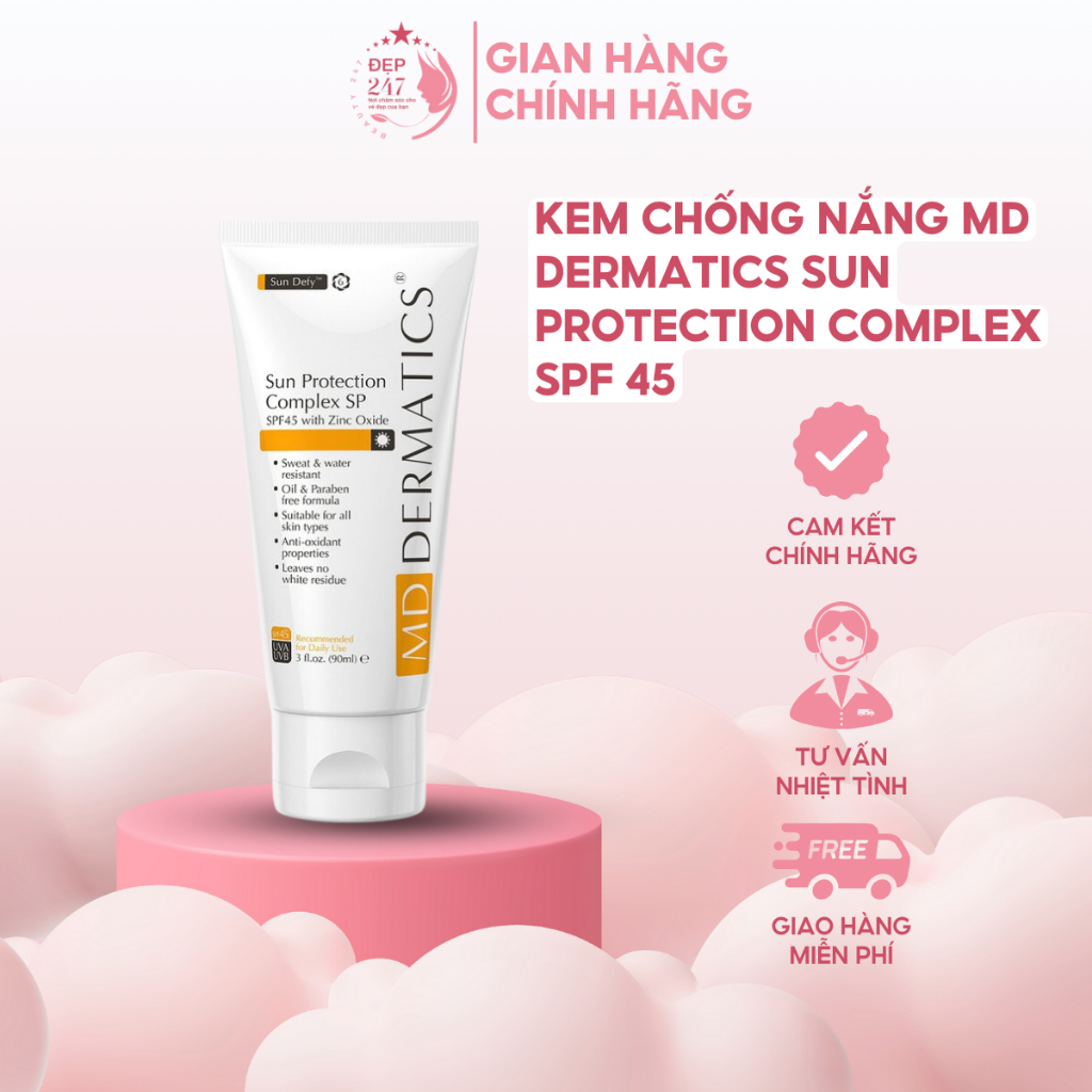 [CHÍNH HÃNG] Kem chống nắng MD Dermatics Sun Protection Complex SPF 45 ...