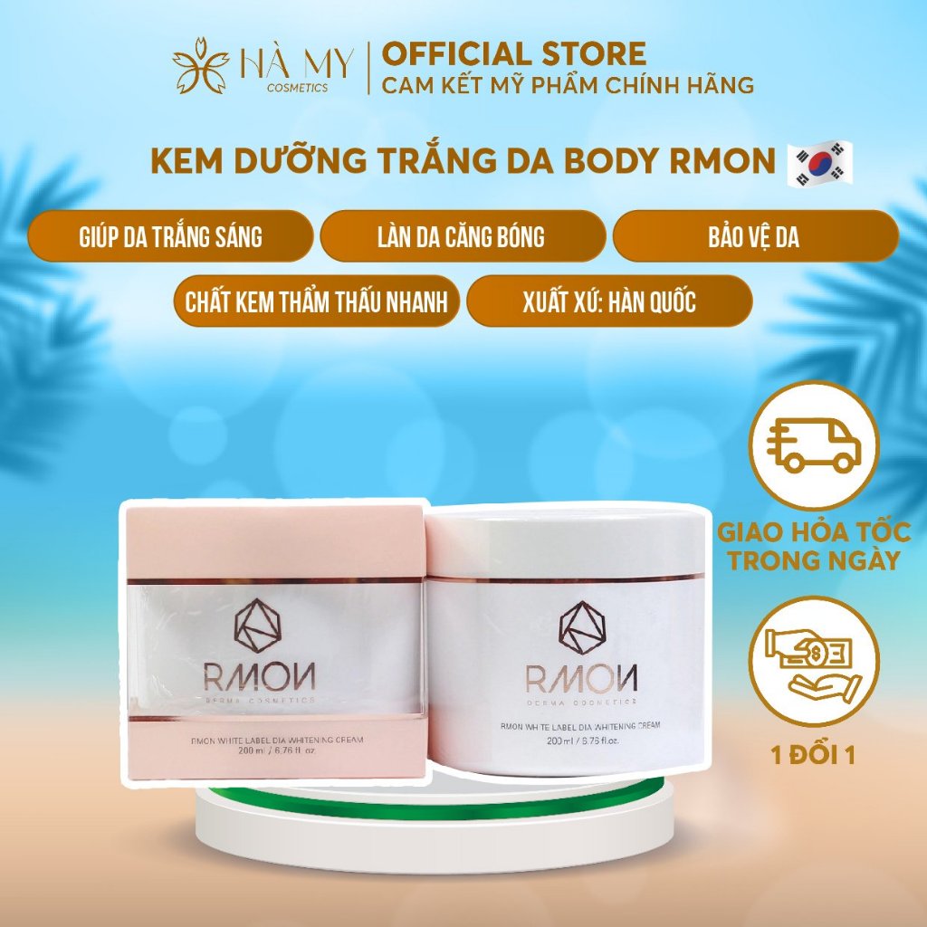 Kem dưỡng trắng da Body Rmon dưỡng trắng toàn thân của Hàn Quốc 200ml ...