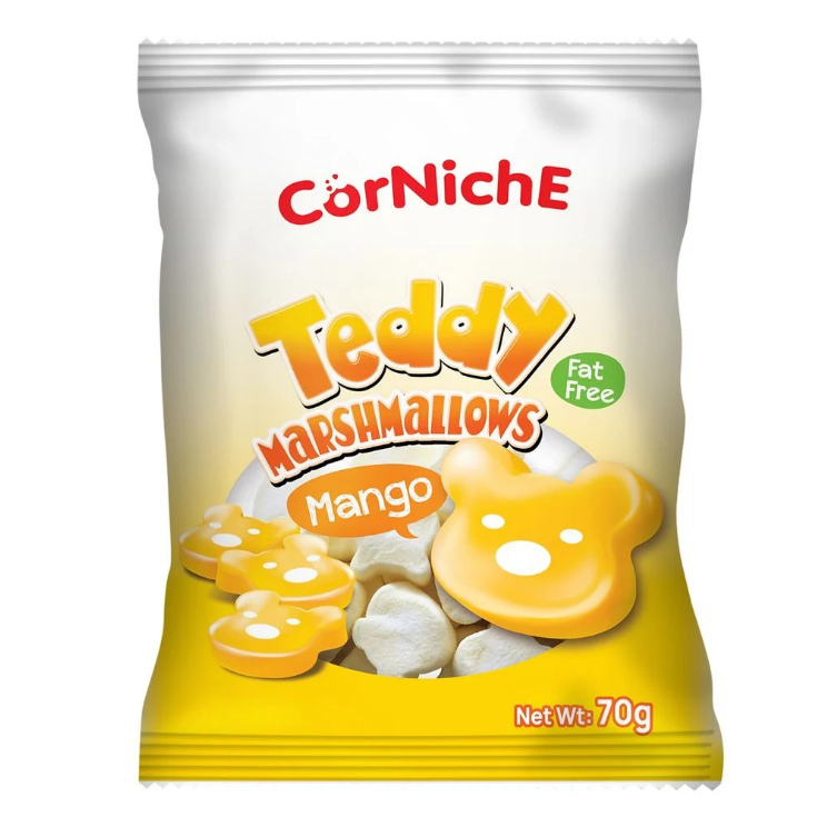 Kẹo Bông Gòn Hương Xoài Corniche Mango Teddy Marshmallows (Gói 70g ...