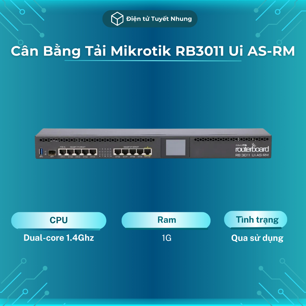Cân Bằng Tải Mikrotik RB3011 UiAS-RM, Thiết Bị Cân Bằng Tải Cao Cấp ...