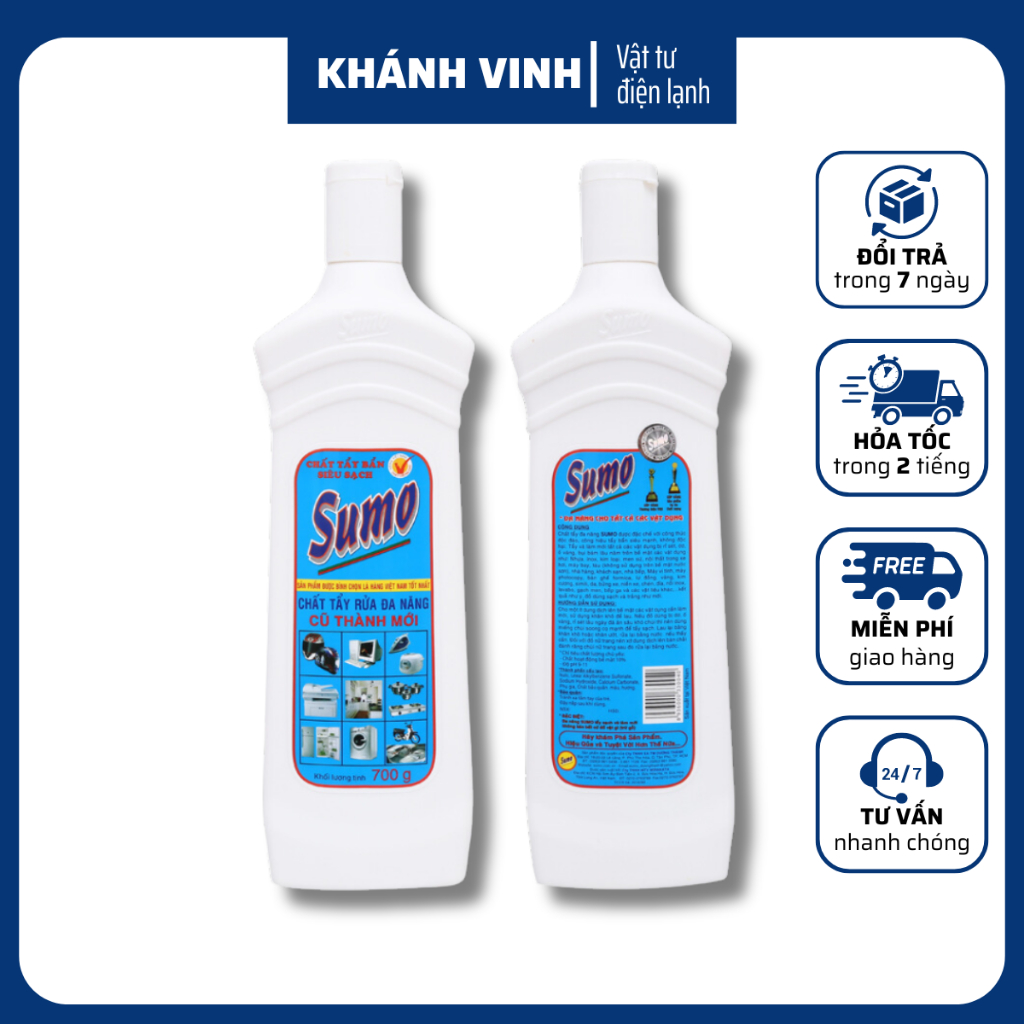 Dung dịch tẩy trắng Sumo - Nước Tẩy Rửa Chất Bẩn Sumo chai 700ml - Chai ...