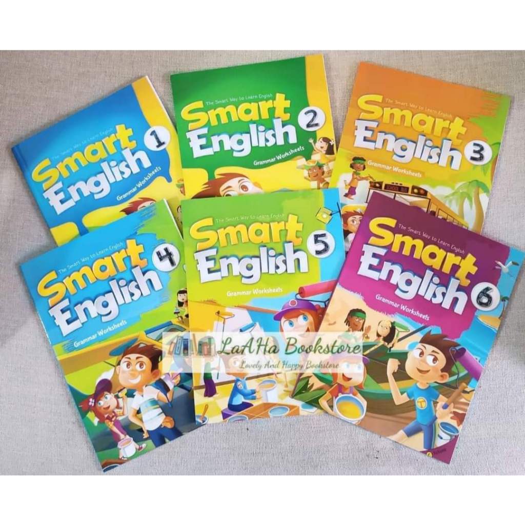 Smart English Grammar Worksheets - 1,2,3,4,5,6 | Shopee Việt Nam